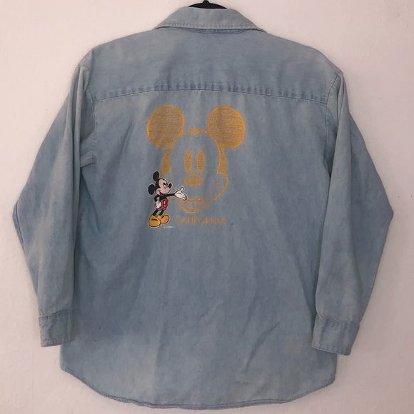Genus | Shirts & Tops | Vintage 9s Genus Disney California Chambray ...